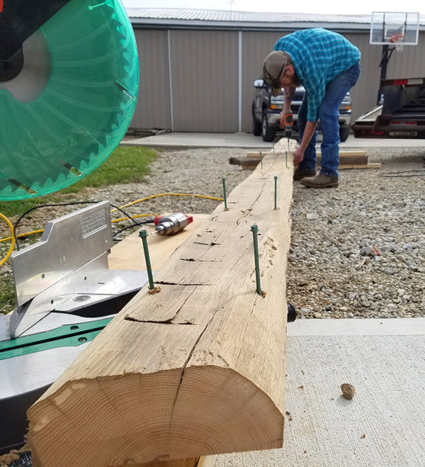 Custom Beam Skin Install | Tuscarora Wood Midwest